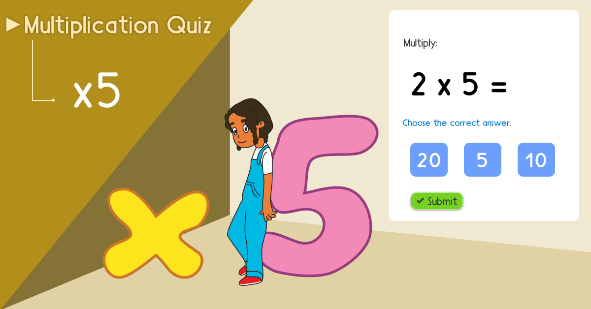 Multiply By 5 Practice Multiplying By Five Quiz Multiply By 5 Practice Multiplying By Five Quiz