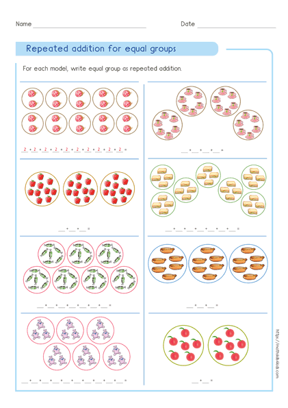 Multiply By 6 Worksheets