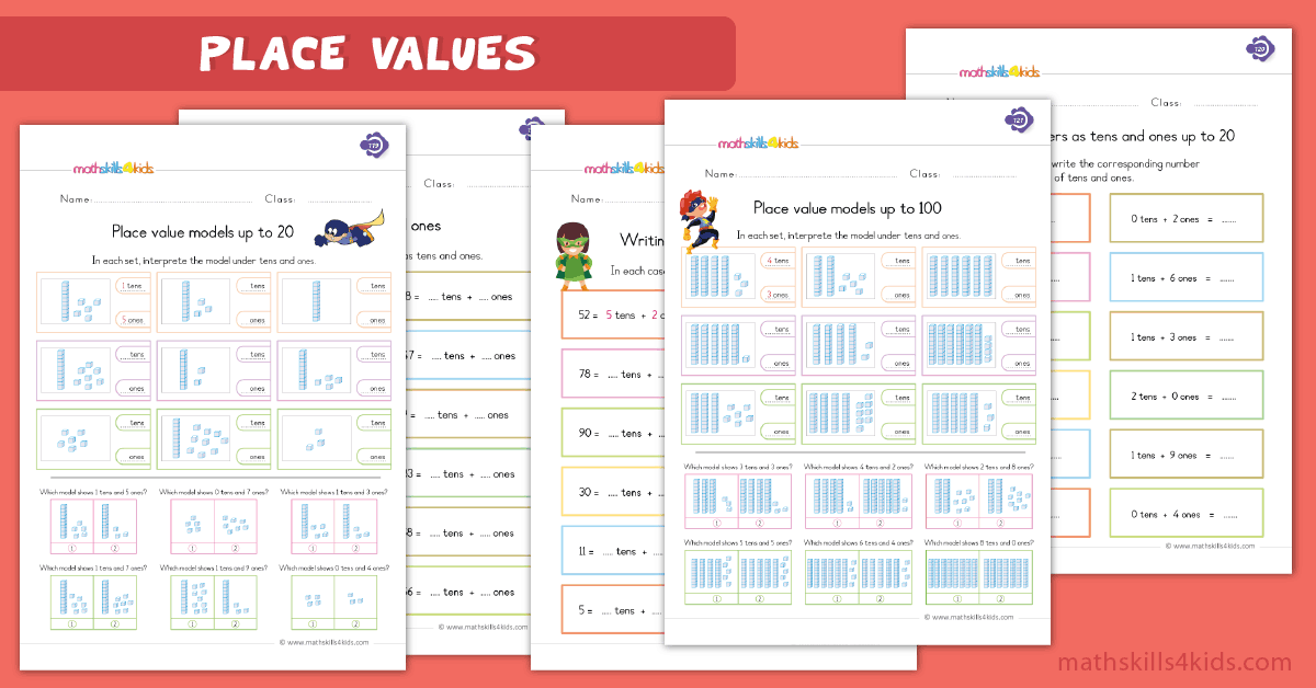1st Grade Place Value Worksheets Tens And Ones Worksheets Grade 1 PDF