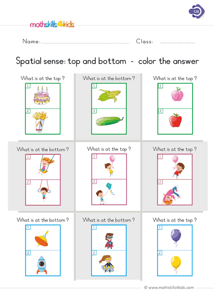 1st Grade Math Worksheet Visual