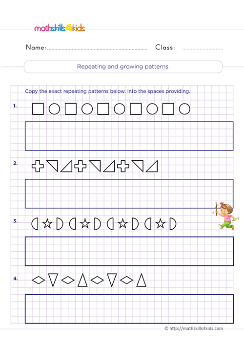 Mastering Shape Patterns Second Grade Worksheets And Activities