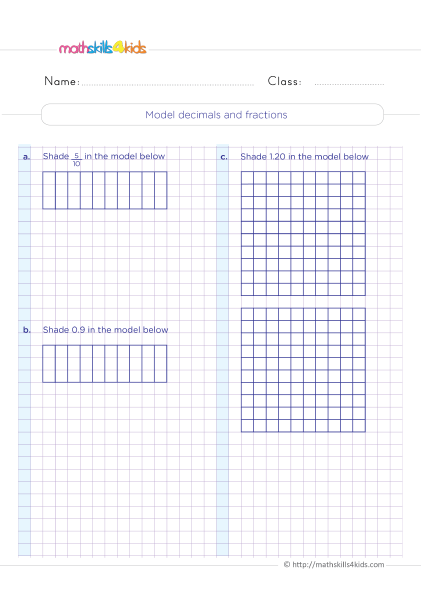 Grade 6 Fractions Vs Decimals Worksheets Free Printable K5 Learning 
