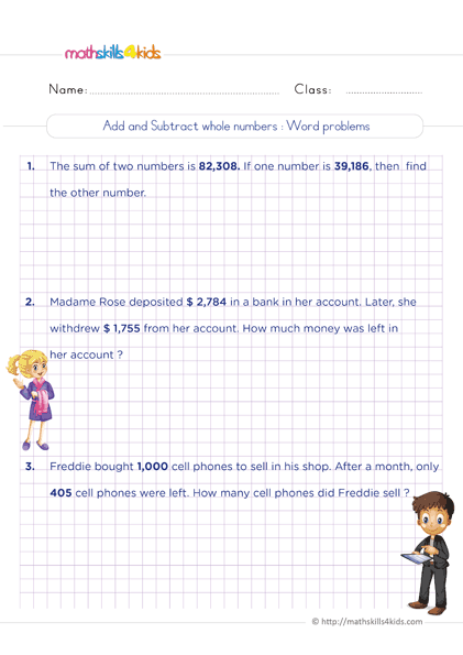 Grade 6 Whole Number Worksheets Roman Numerals Place Value Spelling 