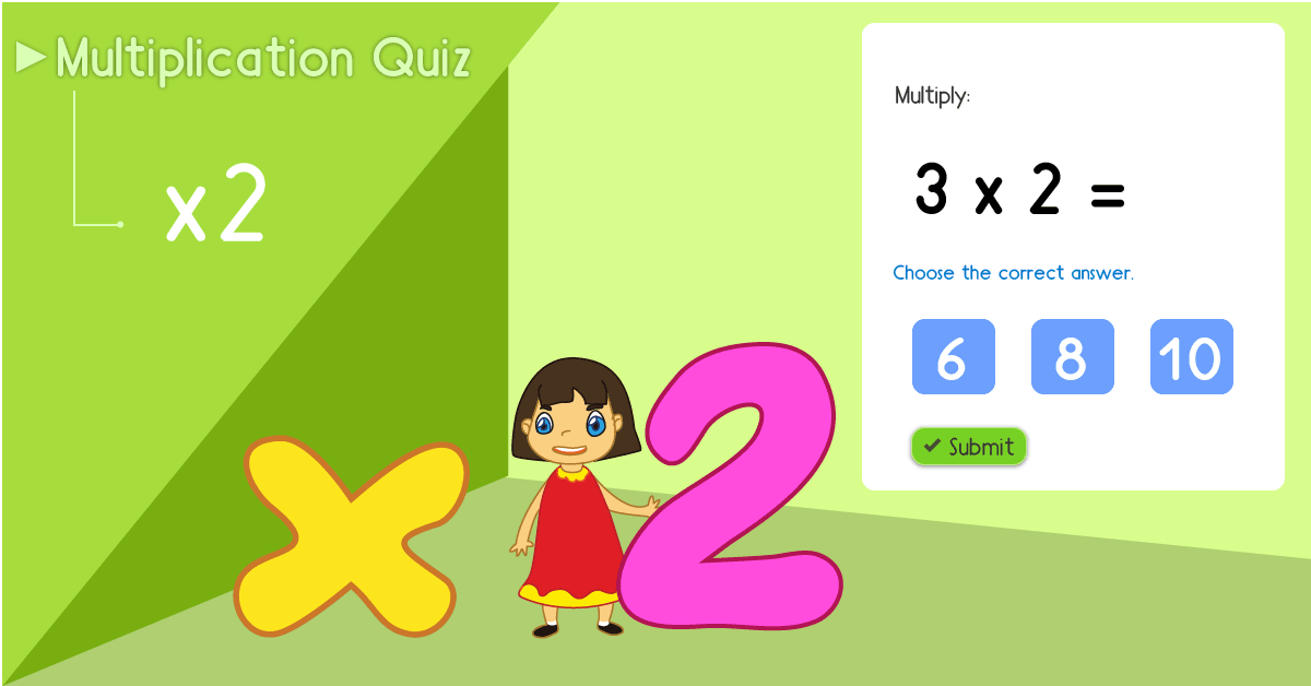 Multiply By 2 Practice Multiplying By Two Quiz